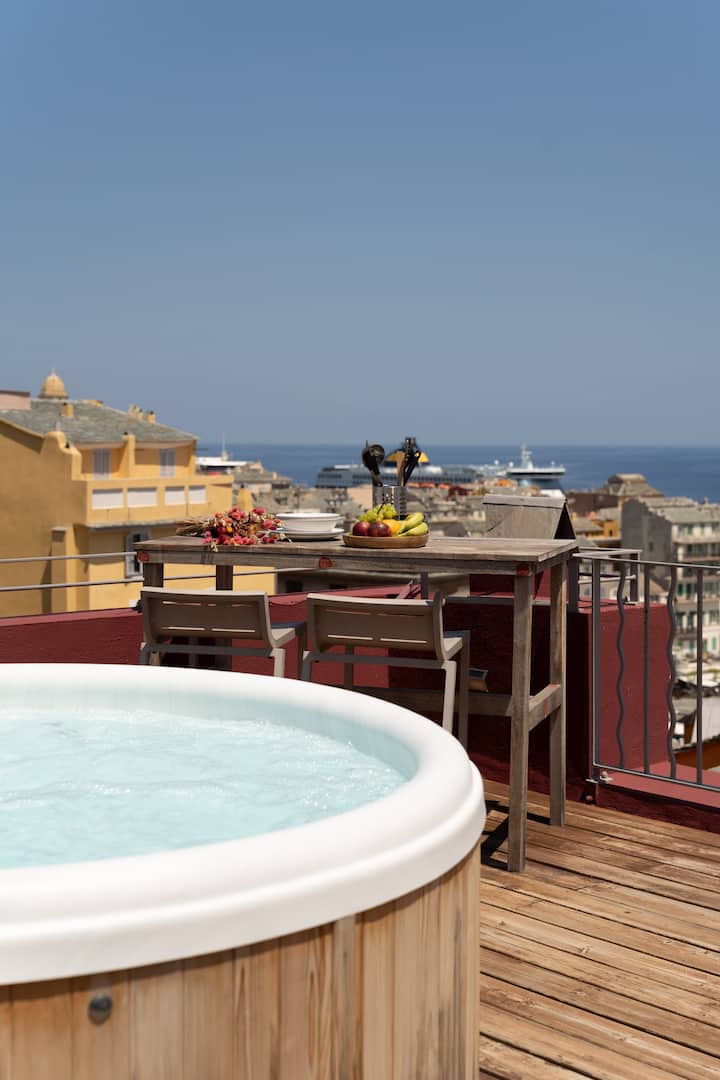 Appartement Centre-ville Avec Roof Top Et Jacuzzi - Bastia