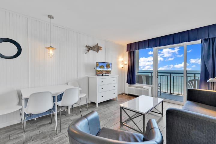 Boardwalk Resort Condo Ocean-front Balcony - Myrtle Beach, SC