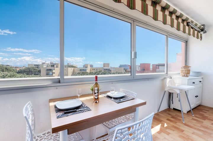 T2 à 600 M De La Plage Climatisé -