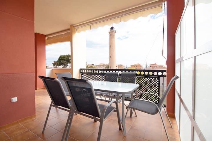 Apartamento Con Terraza Y Piscina En La Playa - Canet d'En Berenguer