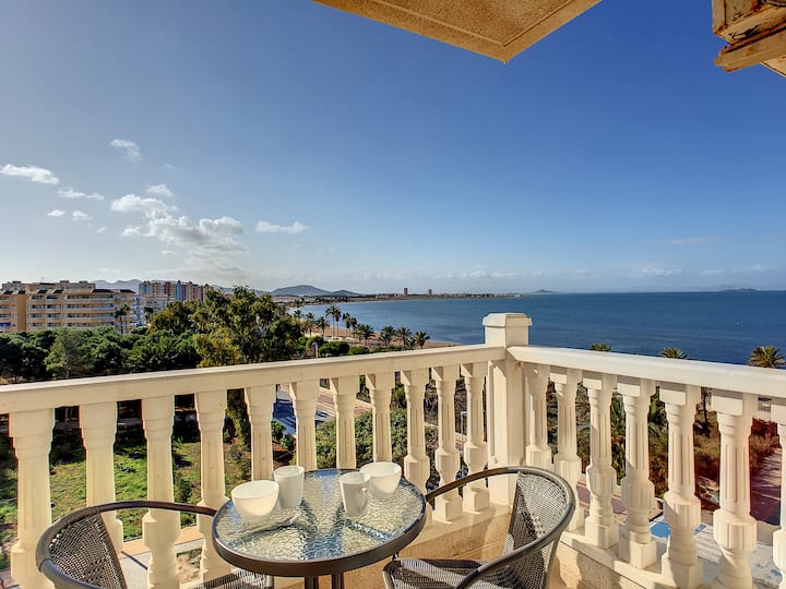 Seaview Apartment, Wi-fii, Communal Pool - La Manga
