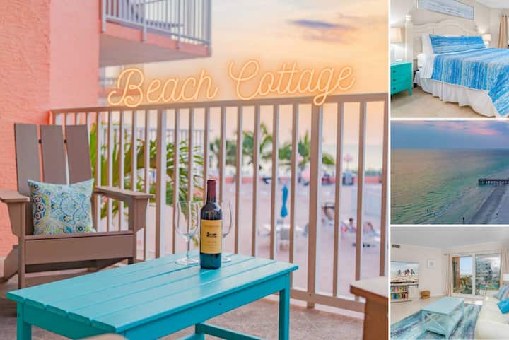 Beach Cottage 1214 Indian Shores, Gulf Front 3br - Treasure Island, FL