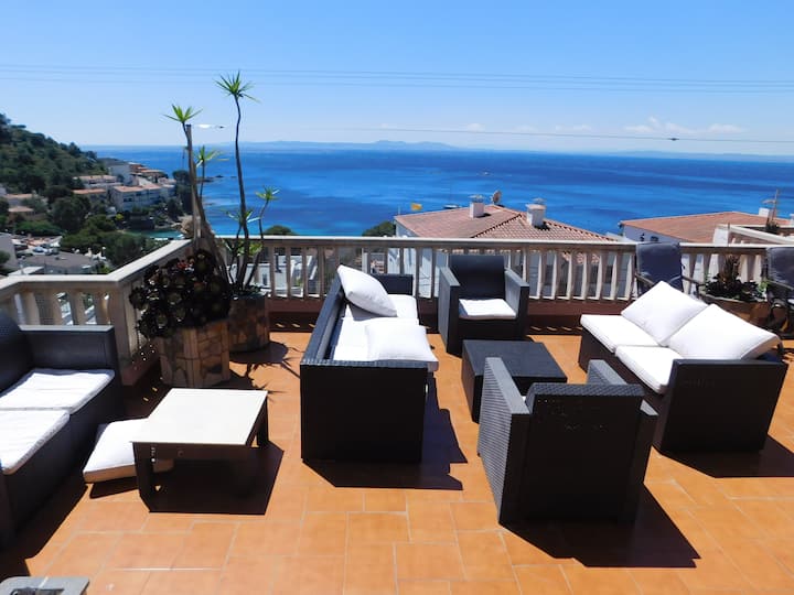 Maison Avec Vue Sur La Mer à 250m à Canyelles Rose - Roses