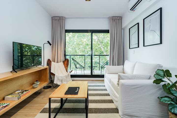 Stylish Studio: Wifi / Balcony/ Gym/ Pool | Welcom - Buenos Aires