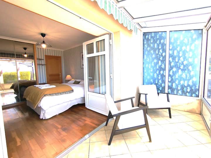 Grand Gite "Les Vacances" Avec Jardin Et Vue Mer - Manche
