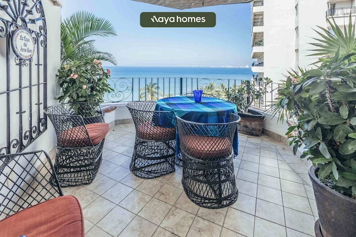 Ocean View 2br Condo-balcony-beach-pool - 805 - Puerto Vallarta