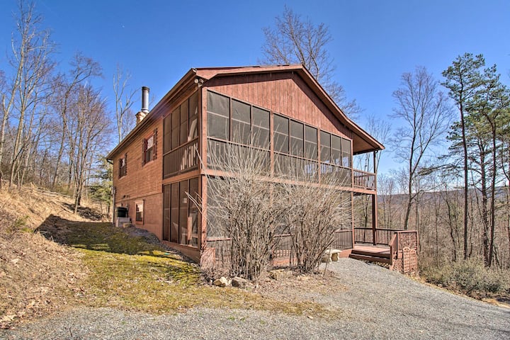 Cabin W/ Decks & Fire Pit Near Lost River! - Lost River State Park, Mathias