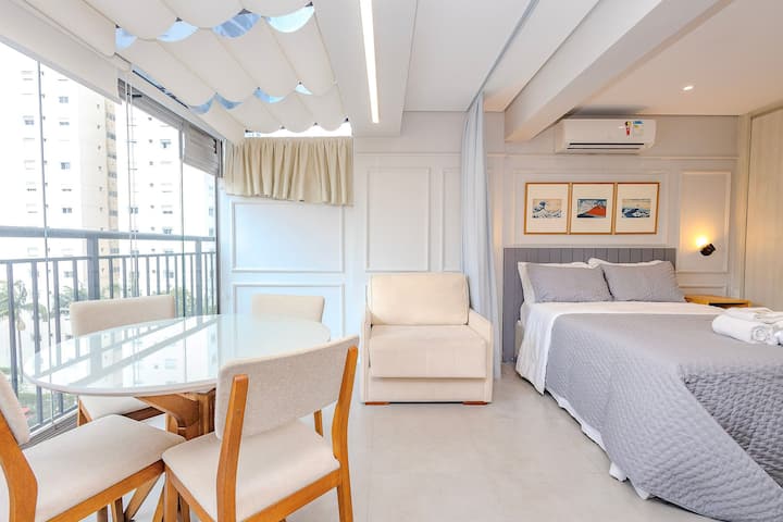 Apto Acolhedor E Completo Em Moema - São Paulo