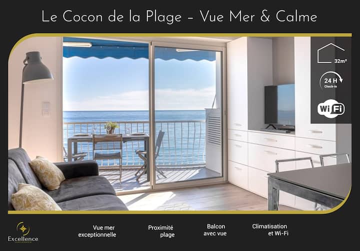Le Cocon De La Plage – Vue Mer & Calme - Cannes
