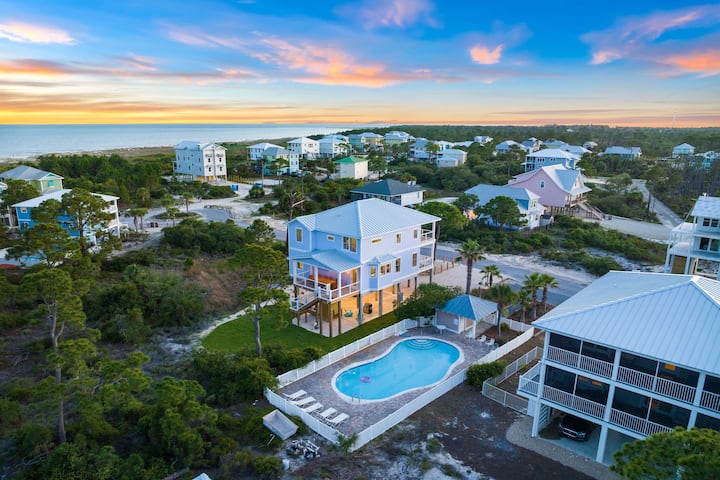 Purple Piper - Walk To Beach! Sunset Views! - Cape San Blas, FL