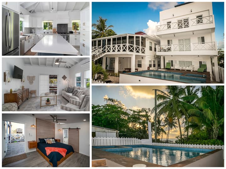 Oceanview Multiunit Villa- Private Pool, Sleeps 14 - Belize