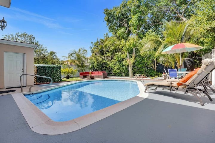 New Heated Pool, 10min To Beach, Bbq, Board Games - Broward County, FL