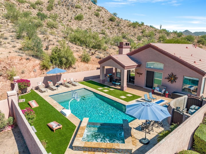 Serenity Hills! Air Hcky, Gas Firep, Htd Pool/spa! - Mesa, AZ
