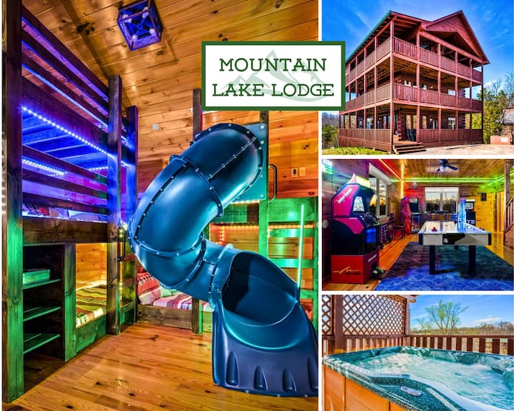 Mountain Lake Lodge! Slide Into Fun! Families Love - Sevierville, TN