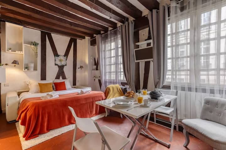Authentic & New Studio - The Historical Le Marais - Paris
