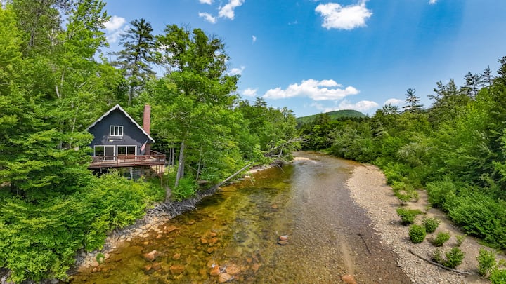 Gooseneck Lodge - Family Chalet On The Saco River - New Hampshire
