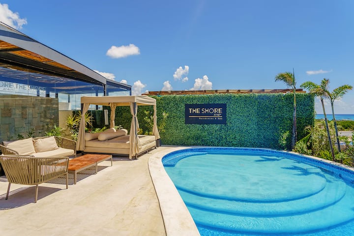 Oceanview Rooftop Pool | Gym | Steps To Coco Beach - Playa del Carmen