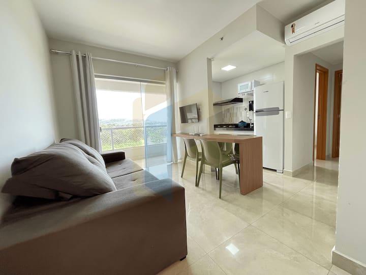 Apto 2 Quartos Com Cozinha E 4 Piscinas Termais - Caldas Novas