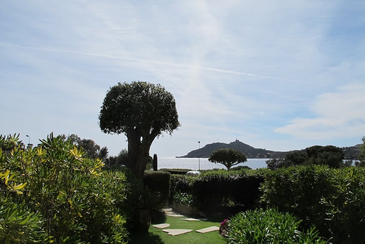 Beau Studio Cabine En Rez De Jardin Dans Résidence - Agay Plage