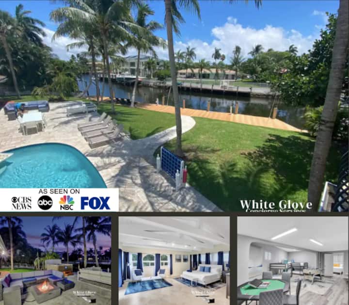 6br Waterfront Villa Pool | Jacuzzi Close To Beach - Boca Raton, FL