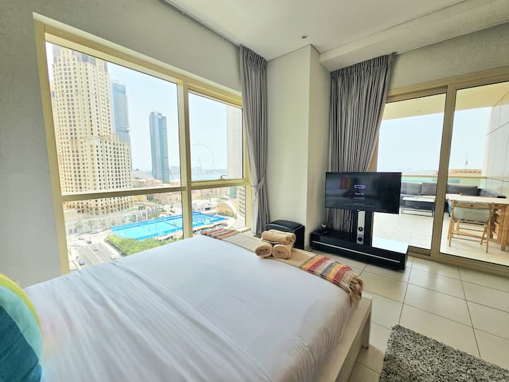 Sunrise Homes - Studio With View Next To Jbr Beach - Dubai Marina