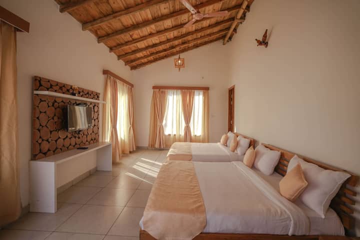 Family Room-kk Jungle View Resort-cp - Kaladhungi