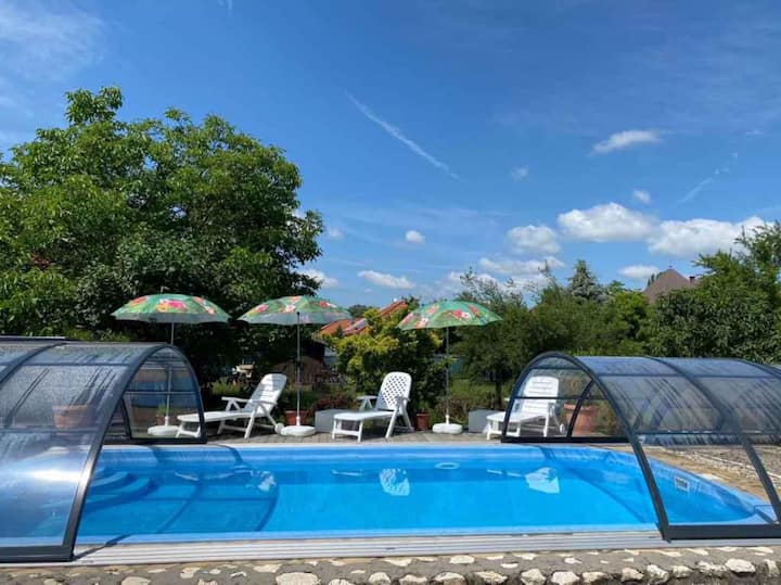 Holiday Home With Pool, Air Conditioning And Wifi - Hévíz