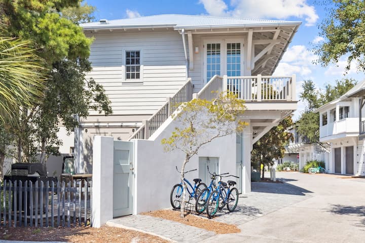 Carriage House W/tesla Charger Near Coquina Pool - Rosemary Beach, FL