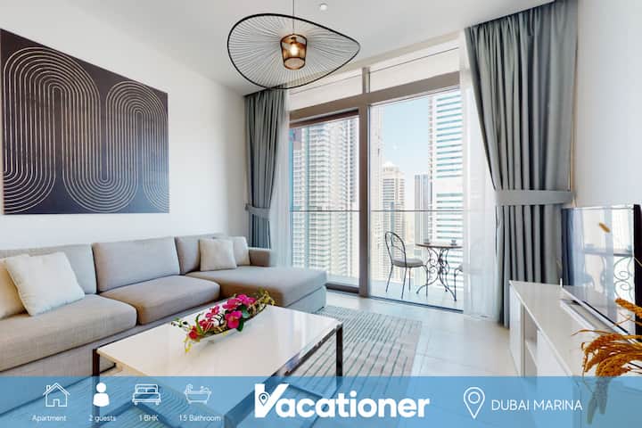 Chic 1 Bed L Perched On 30th Floor L Marina Views - Dubai