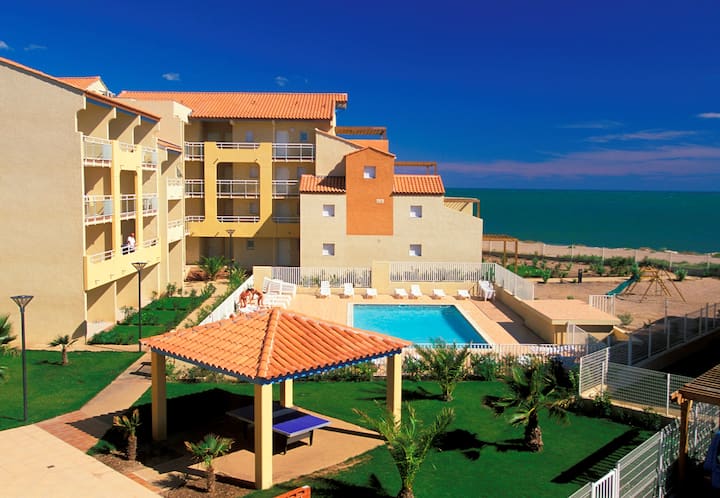 Vue Sur Mer | Apt Près De La Plage + Piscine - Portiragnes