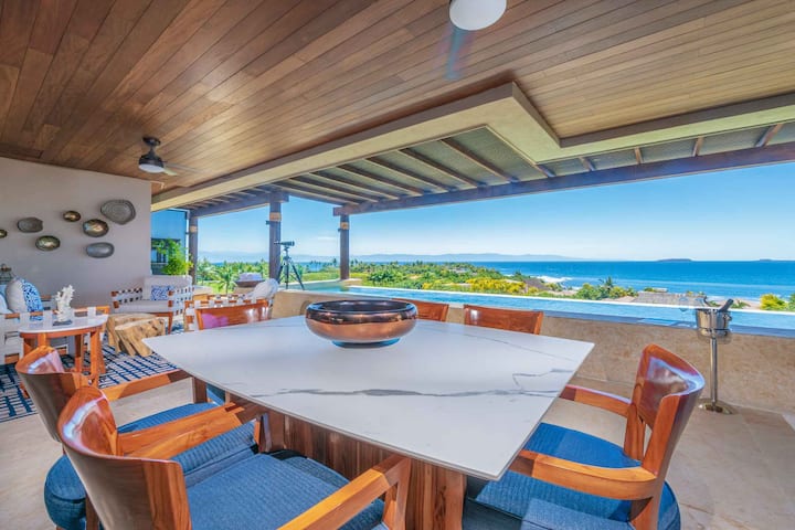 Casa Escrita Ocean View, Pool, Office, Golf In Tau - Punta Mita