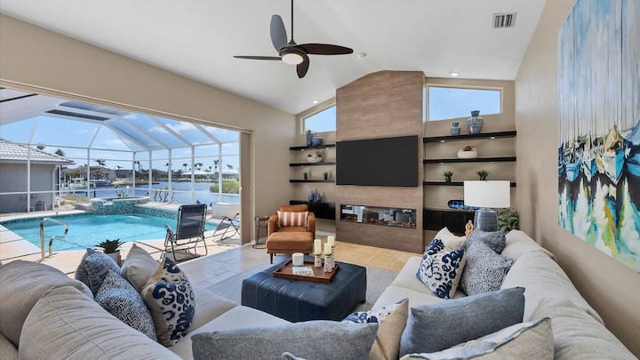 Punta Gorda Isles /Pool/spa/ Dock/ Bikes/office - Punta Gorda, FL