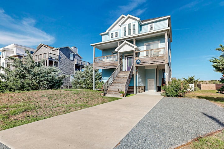 6br Beachfront Home With Pool, Hot Tub, Balconies - Outer Banks, NC