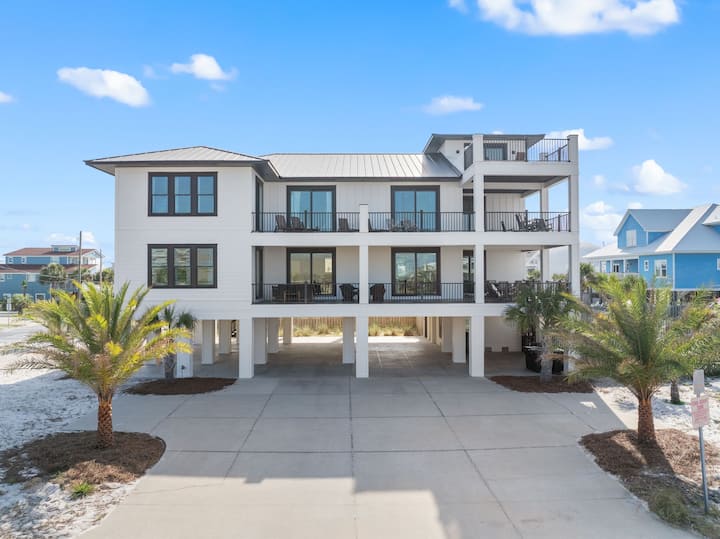 Sealation! Rooftop Deck + Private Pool + Views - Pensacola Beach, FL