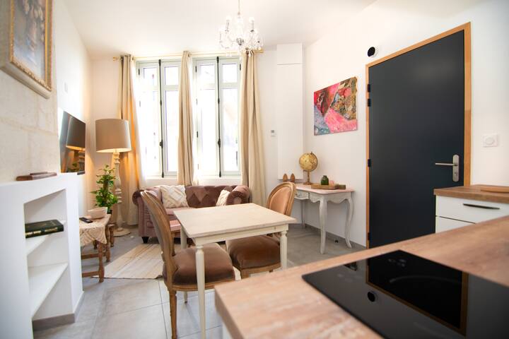 Apt Entier - Résidence Pompidou – Vintage - Clim - Libourne