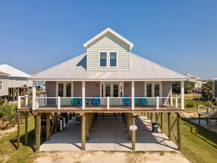 Large Six Bedrooms, Six Ensuites Baths! Gulf View! - Dauphin Island, AL