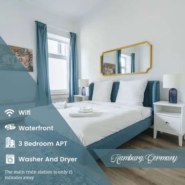 Luxurious 3 Room Apartment On The Elbe Canal - Hamburg