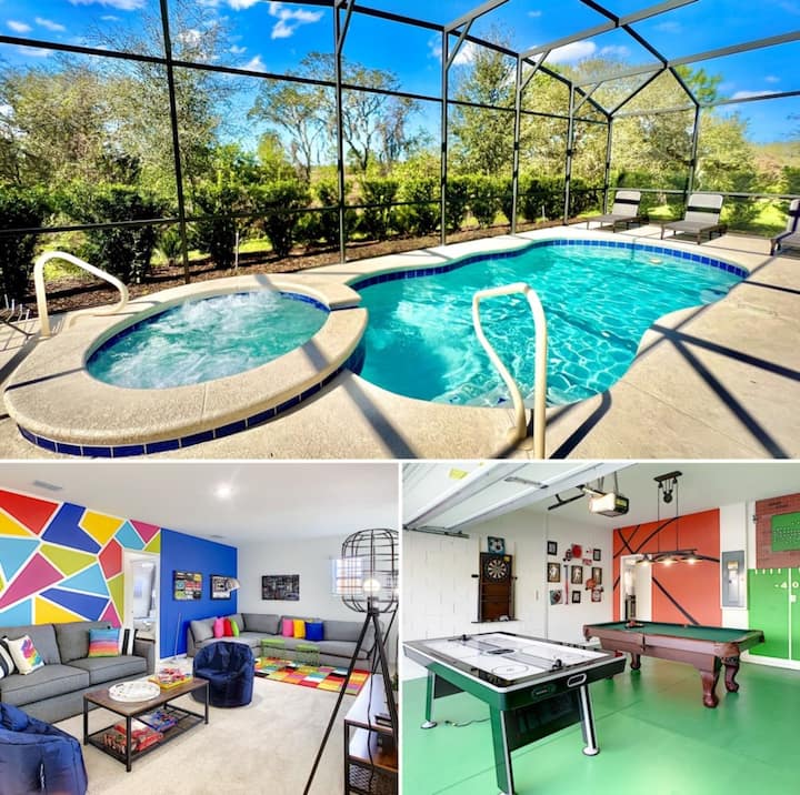 8043 - 6bd - Maison Disney - Piscine Ensoleillée - Solterra - Davenport, FL