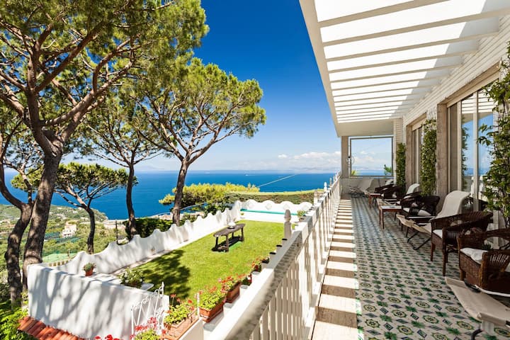 Villa Sole Di Capri - Sea View Up To18people - Capri