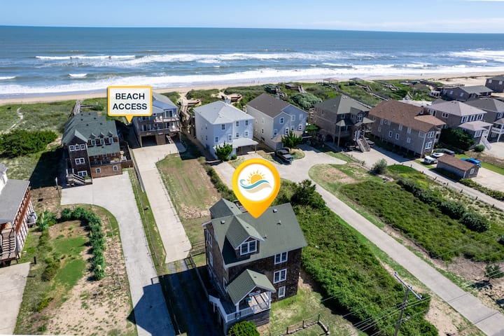 Cedar Sandcastle*semi-oceanfront*hot Tub*foosball - Nags Head, NC