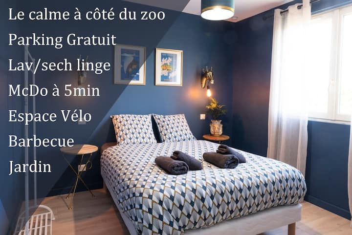 Ara Bleu Studio Cosy à Seulement 3km Du Zoo - Saint-Aignan-sur-Cher