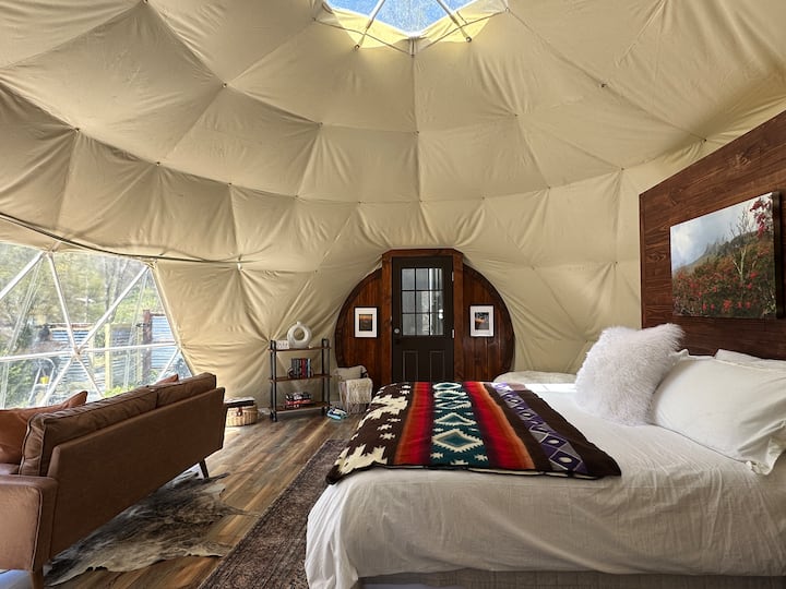 Luxury Geodome Glamping-winery- Hot Tub - Sugar Mountain, NC