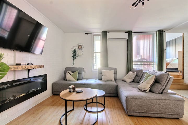 1ch Lit King + Foyer + Wi-fi + Cuisine - Quebec City