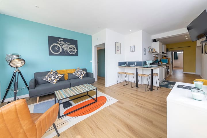 Le Green - Appartement 4 Chambres - Jardin - Bruz