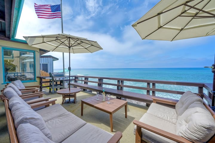 Oceanfront 4br | Private Beach | 2 Patios | Bbq - Oceanside, CA
