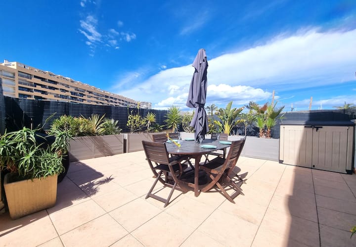 Le Christina - Terrasse - Parking - Wifi - Saint-Cyprien Plage