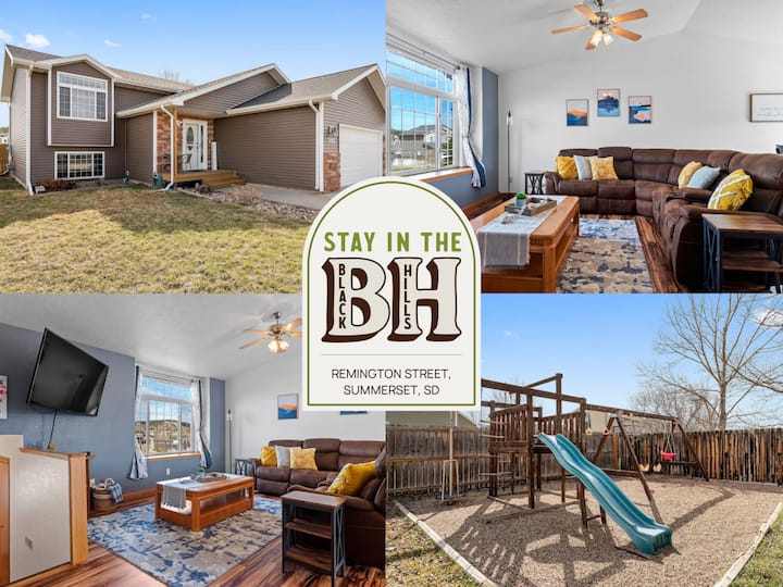 Stylish 5 Br- Lg Fenced Backyard And Playground - Piedmont, SD