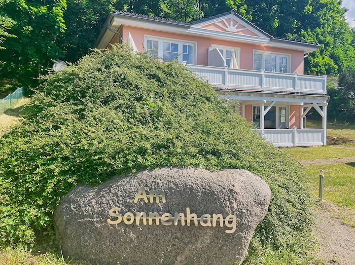 Villa Am Sonnenhang Fewo3: Balkon+terr, Meerblick - Sellin