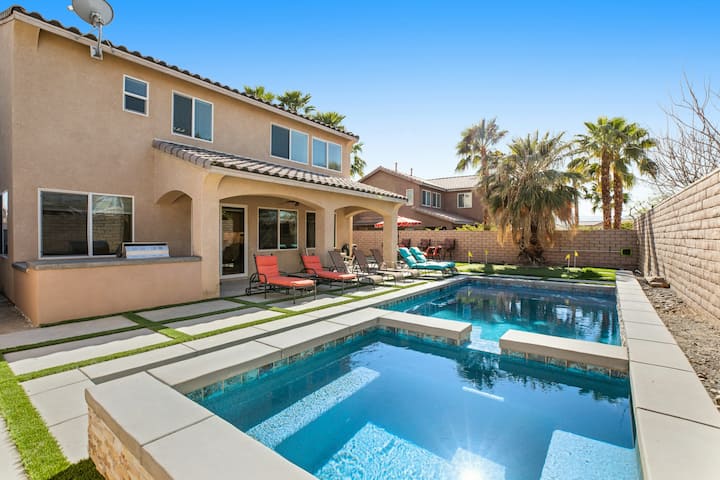 4br Home With Pool, Pool Spa, Firepit, & W/d - Indio, CA