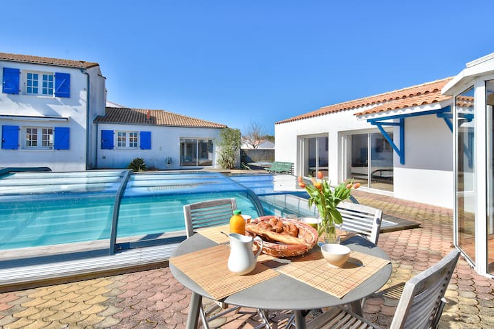Maison 11 Pers Avec Piscine & Bbq, Centre à 650 M - Noirmoutier-en-l'Île